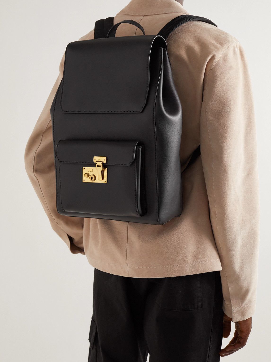 Dunhill - Lock Leather Backpack Dunhill