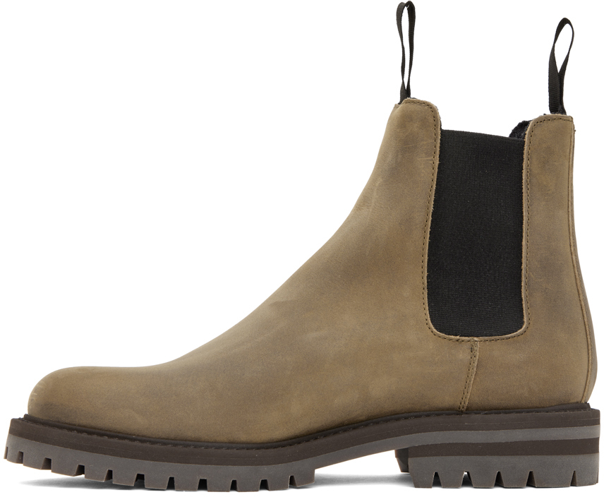 Common Projects Brown Winter Chelsea Boots Common Projects