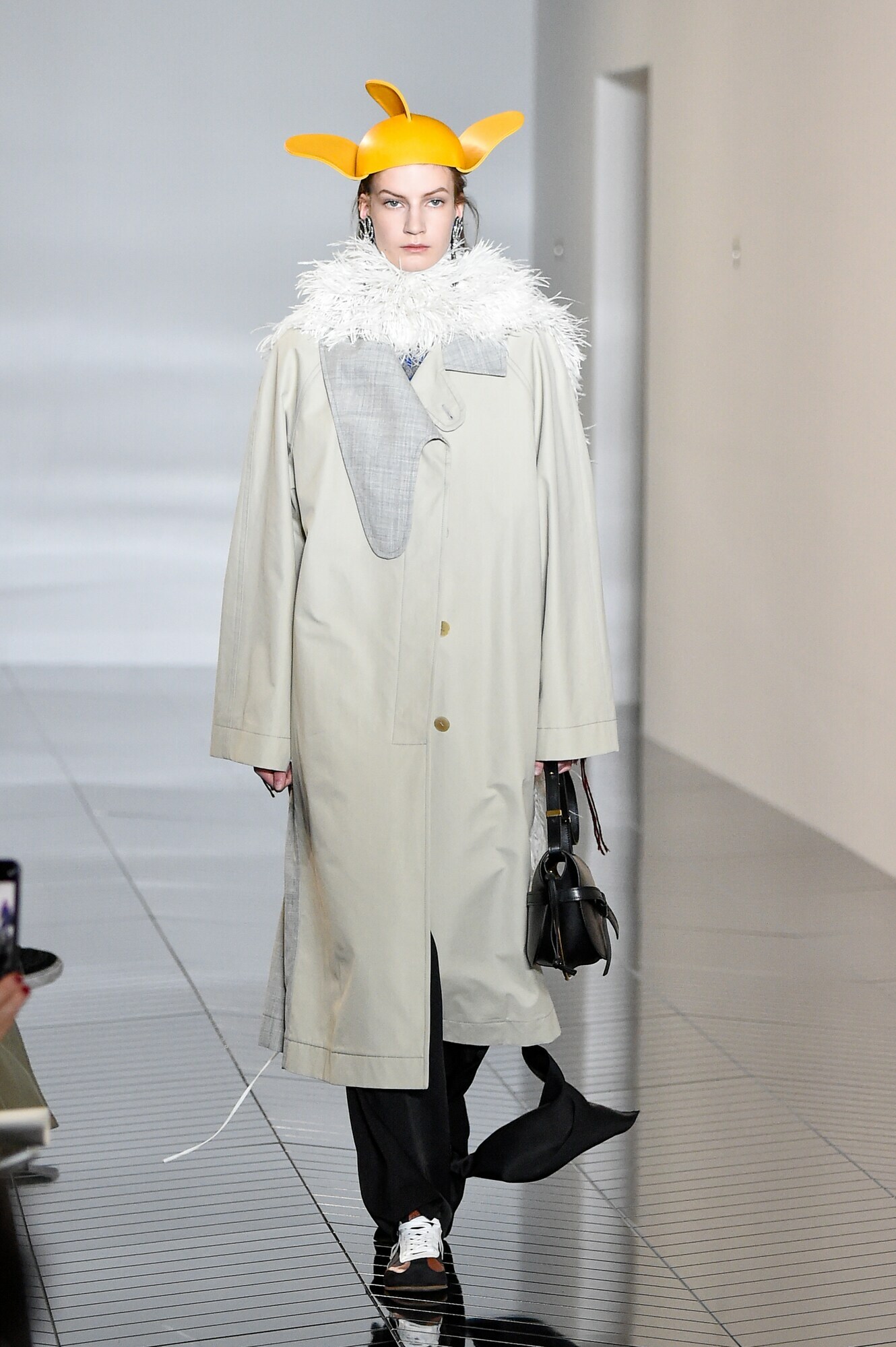 Loewe - Ballet Runner nylon and leather sneakers Loewe