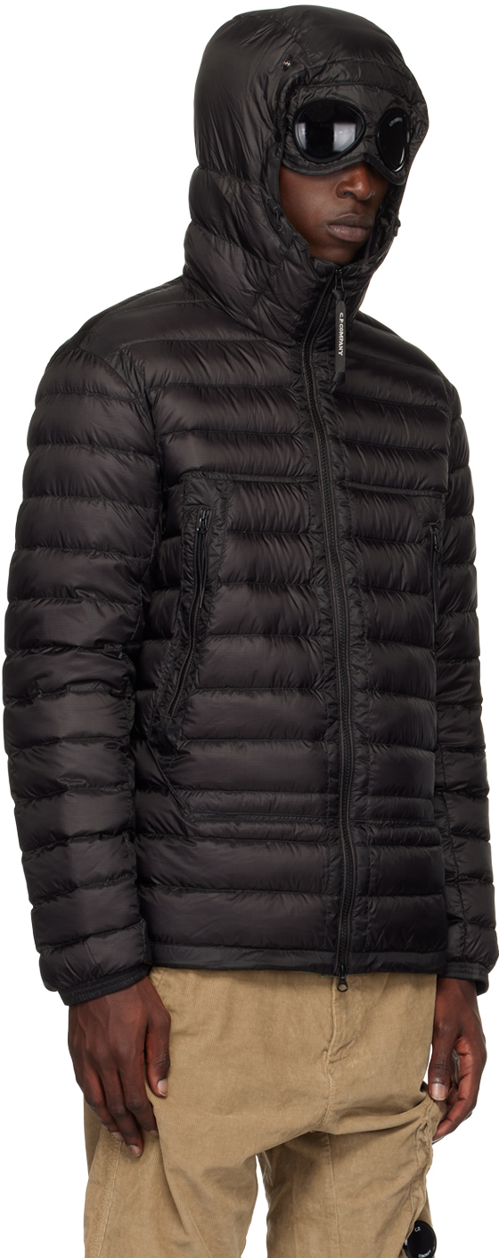 C P Company Black D D Shell Goggle Down Jacket C P Company