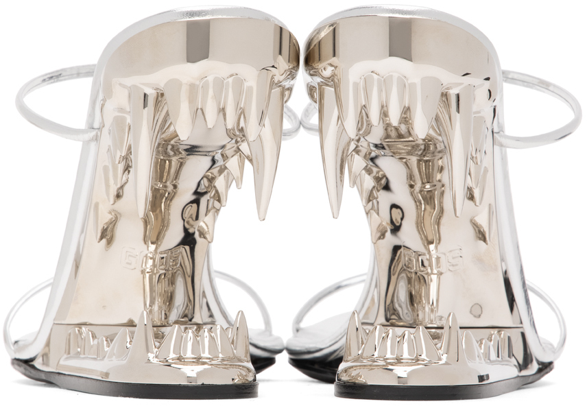 GCDS Silver Morso Heels GCDS