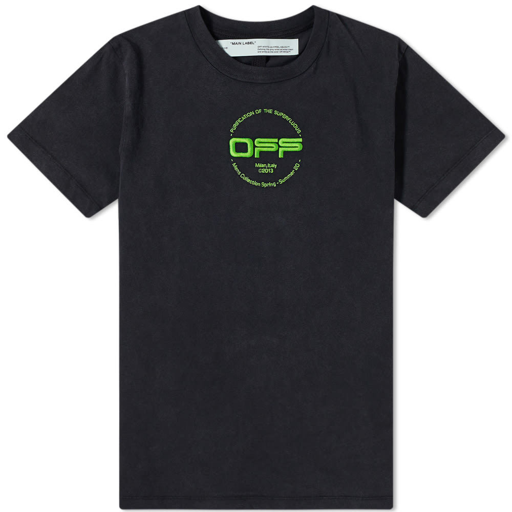Off-White Hand Logo Embroidered Slim Tee Off-White